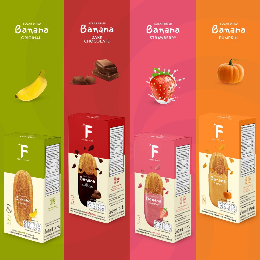 Solar Banana Dipped In Dark Chocolate Box – Thai Forest Food